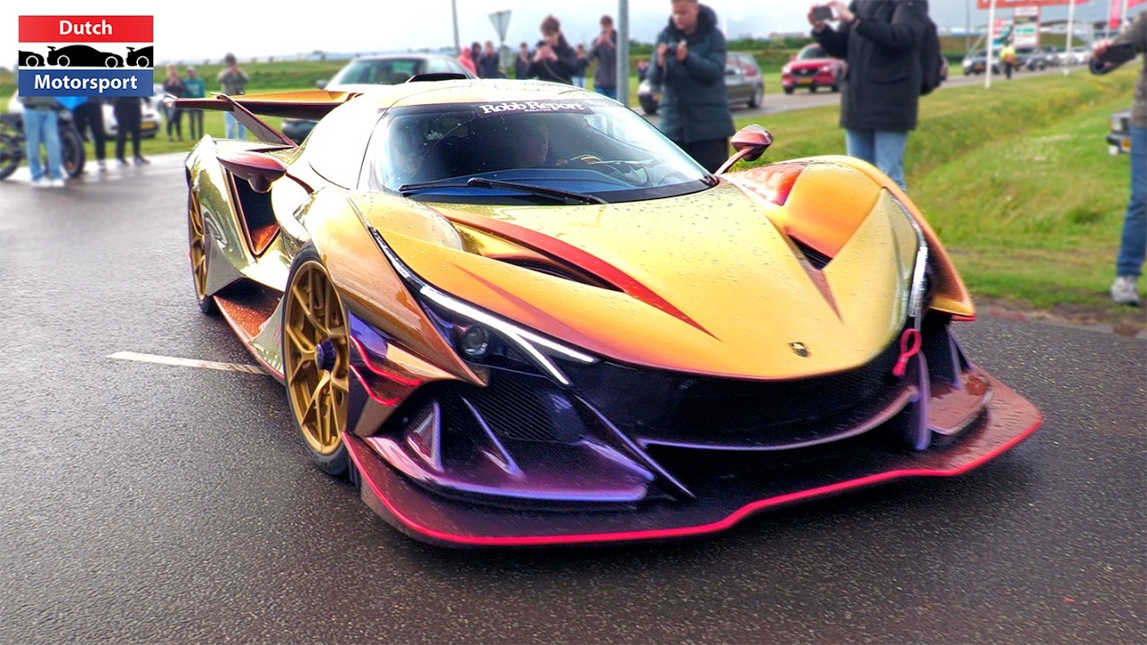 Supercars leaving Car Show! - Apollo IE, Jesko, AMG One, 918, GB110 ...