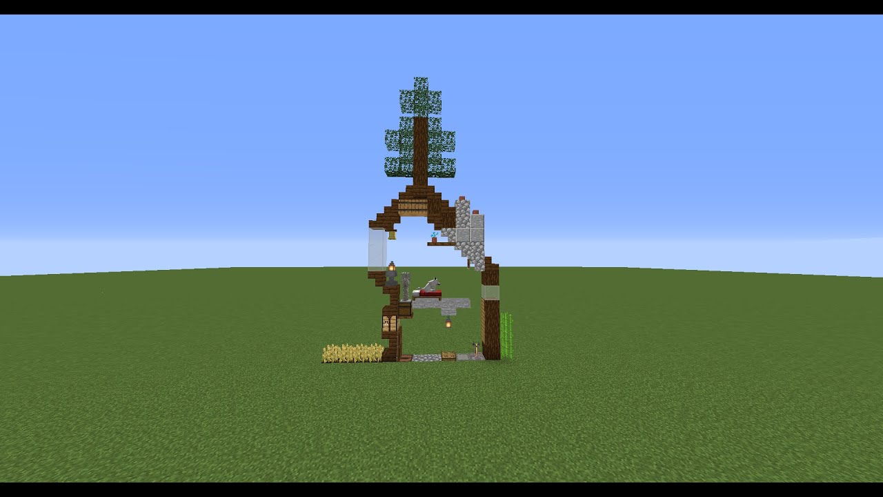 2D Minecraft house - YouTube