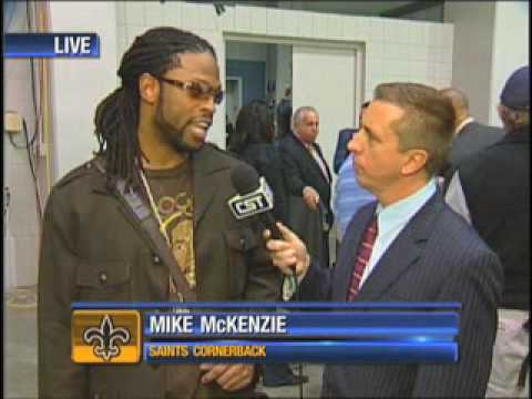 Mike McKenzie postgame vs patriots - YouTube