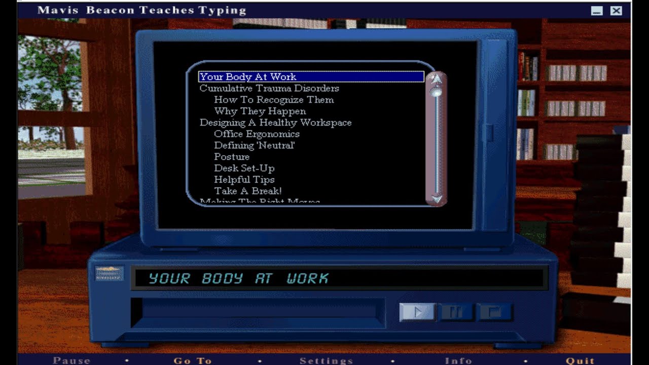 Mavis Beacon Teaches Typing 8 VCR (Video Viewer) - YouTube