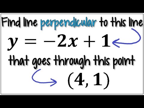 How to find a Line Perpendicular to a Given Line that Goes Through a ...