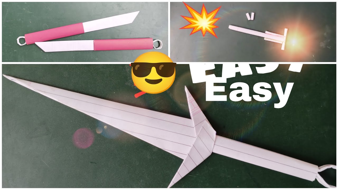 Paper Weapons|DIY Weapons|Easy - YouTube