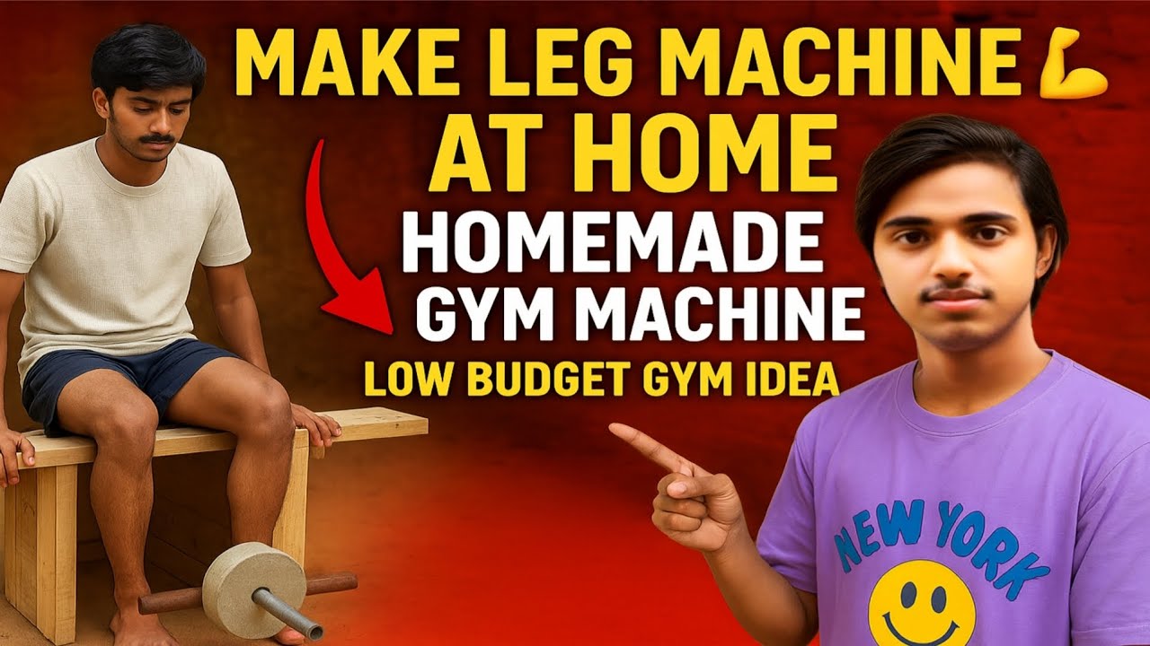 How to make leg machine at home 🦵 | Homemade Gym Machine 💪 | Low Budget ...