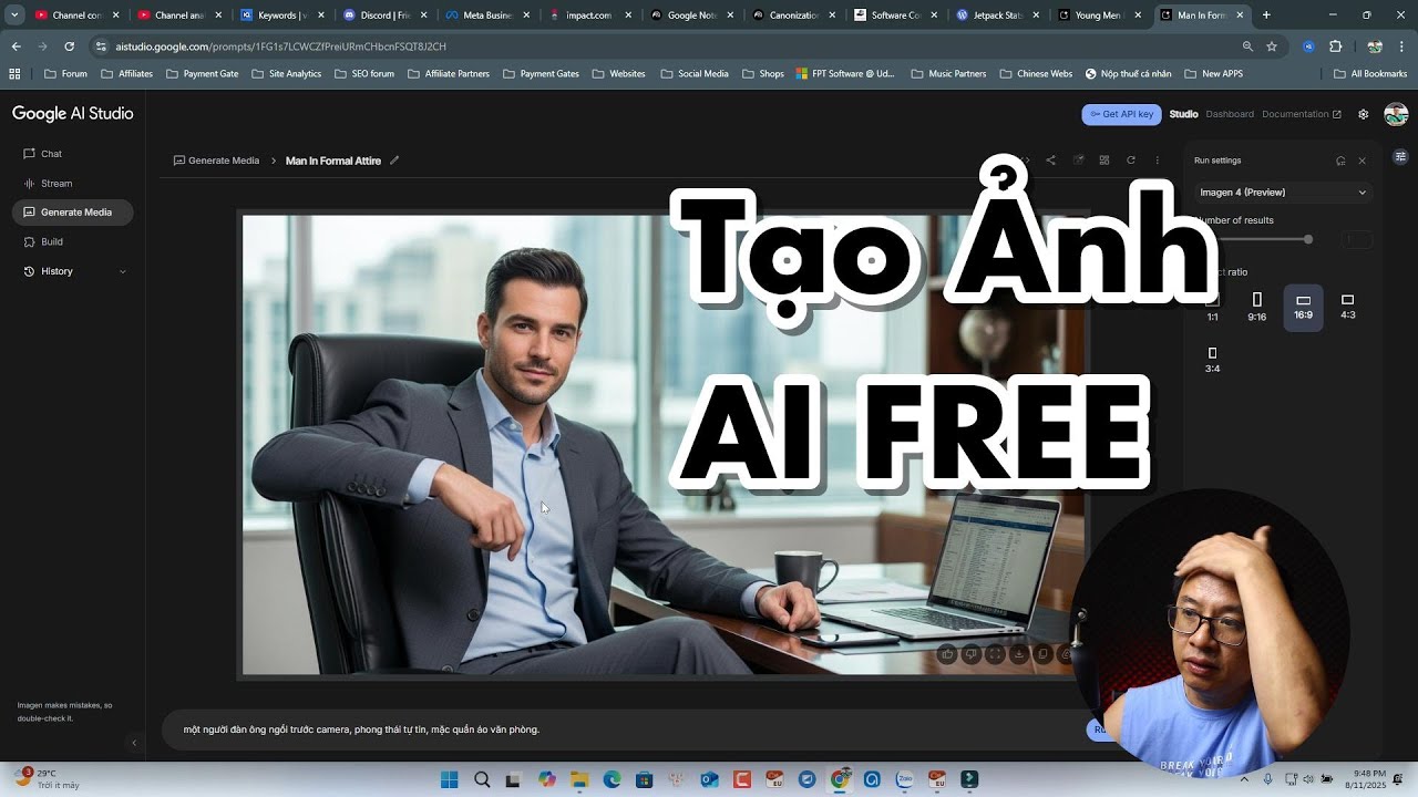 Cách tạo ảnh AI trong Google AI Studio Miễn Phí Imagen 4 và Công Cụ ...