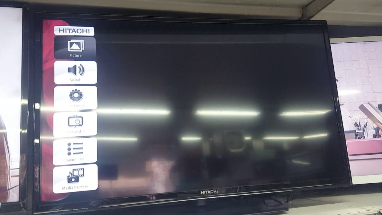 HOW TO AUTO TUNING WIRLESS CONNECT TV 32 HITACHI SMART TV - YouTube