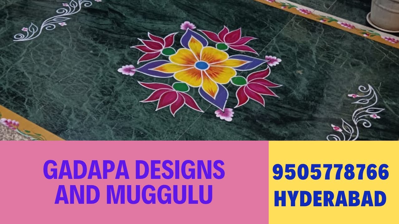 Unlock Auspicious Vibes: Stunning Floor Rangoli & Gadapa Muggulu ...