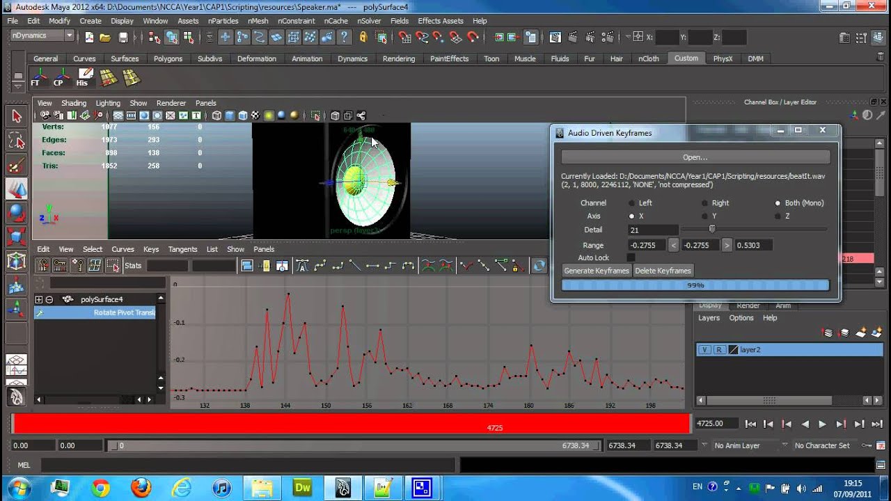 Maya Scripting Audio-Driven Keys - YouTube