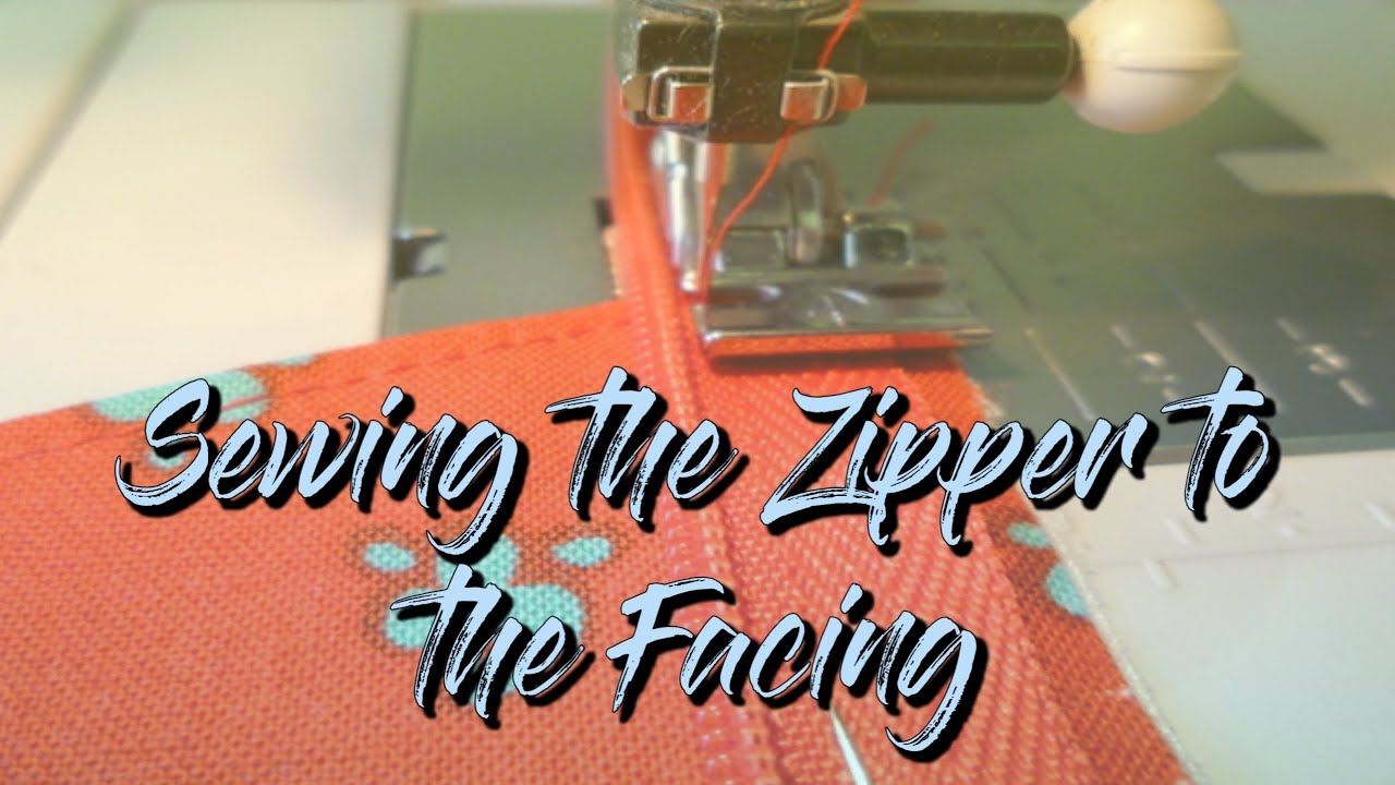 How to Sew a Zipper with a Facing || Facing Attachment at Zipper Edge ...