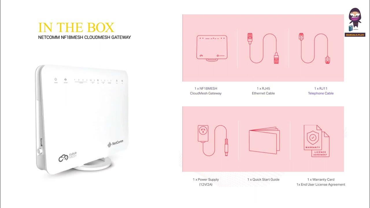 NetComm NF18MESH CloudMesh Gateway User Guide: Installation and Safety Instructions - YouTube