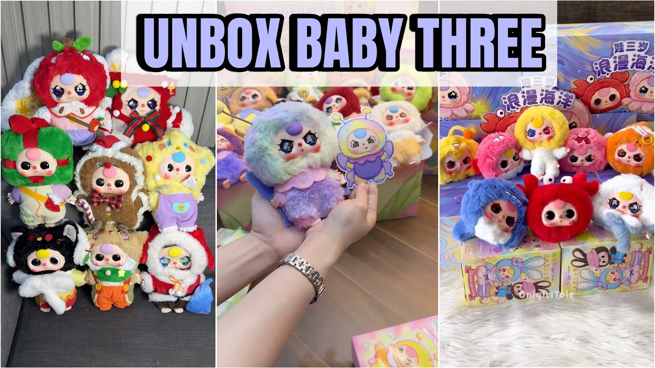 Tổng Hợp Unbox Baby Three Siêu Dễ Thương #babythree #unbox - YouTube
