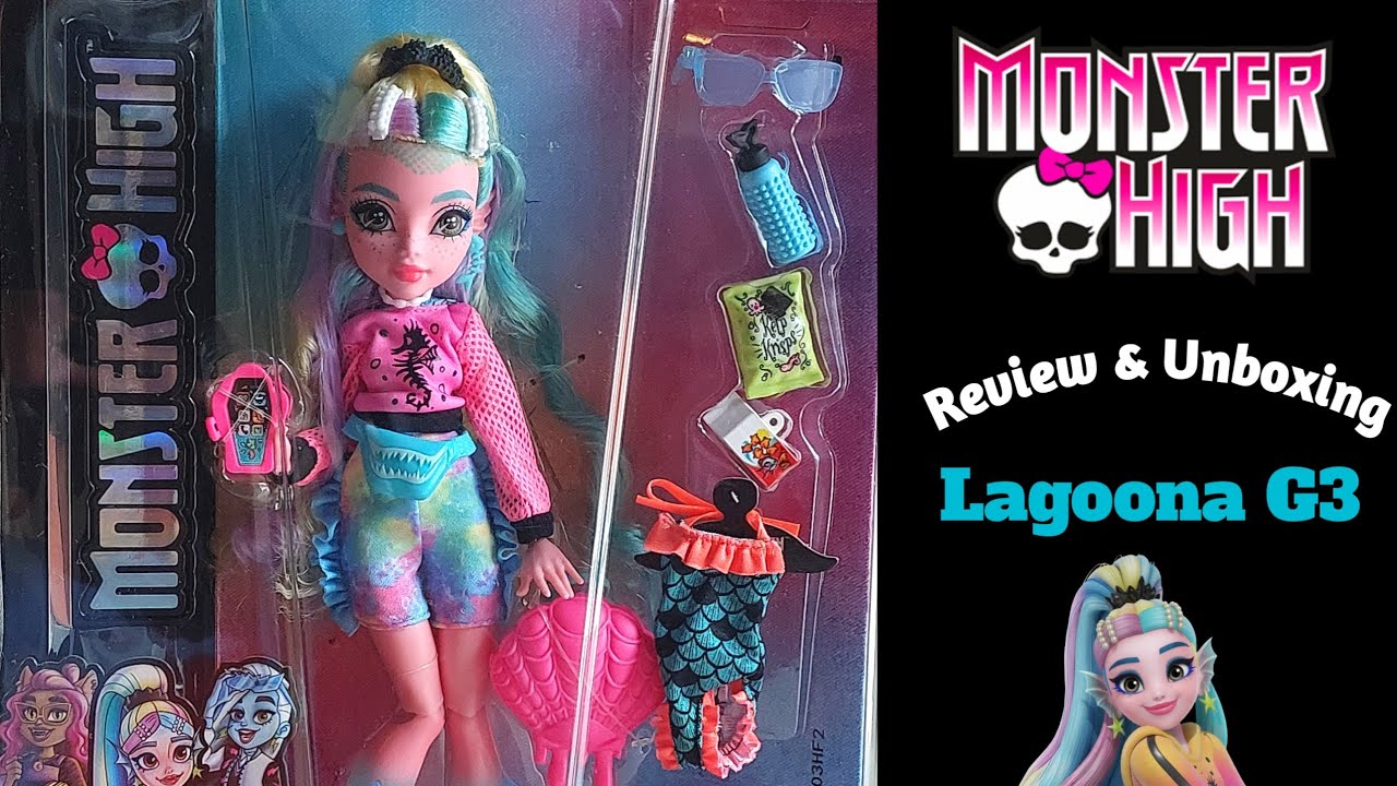 Review & Unboxing: Monster High Lagoona Blue G3 Signature Core ...
