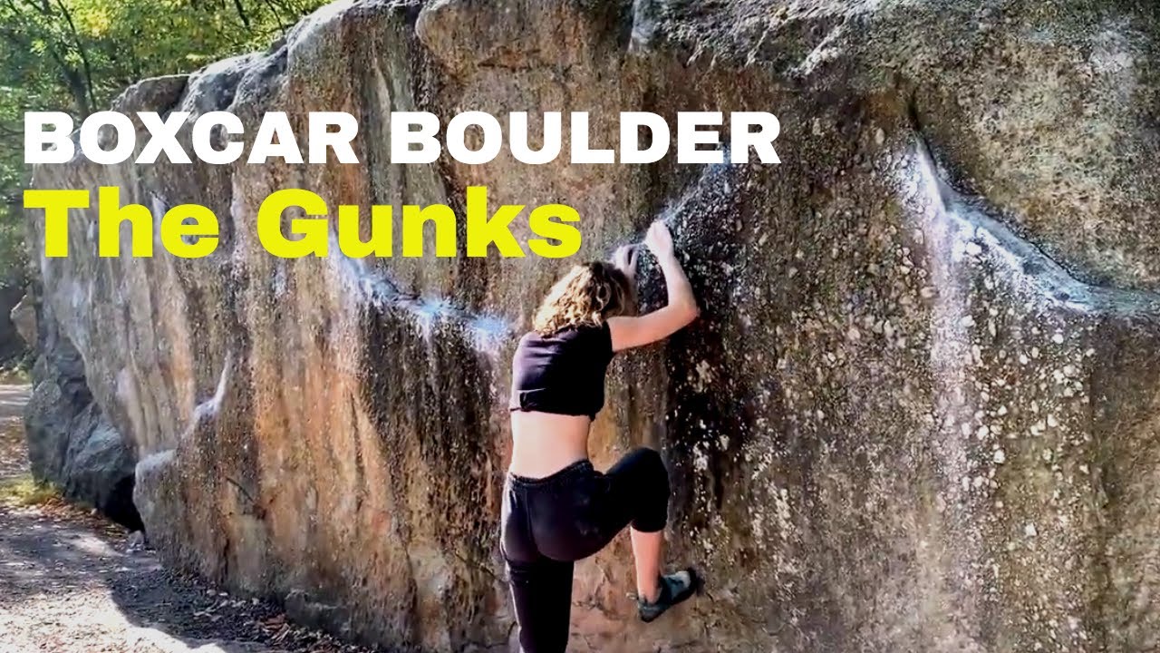 Bouldering trip to the Gunks //Boxcar Boulder - YouTube