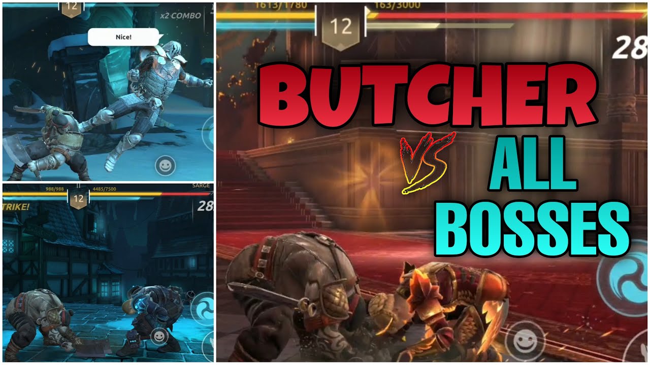 BUTCHER in STORY MODE!! BUTCHER vs IRONCLAD SARGE HELGA - Shadow Fight ...