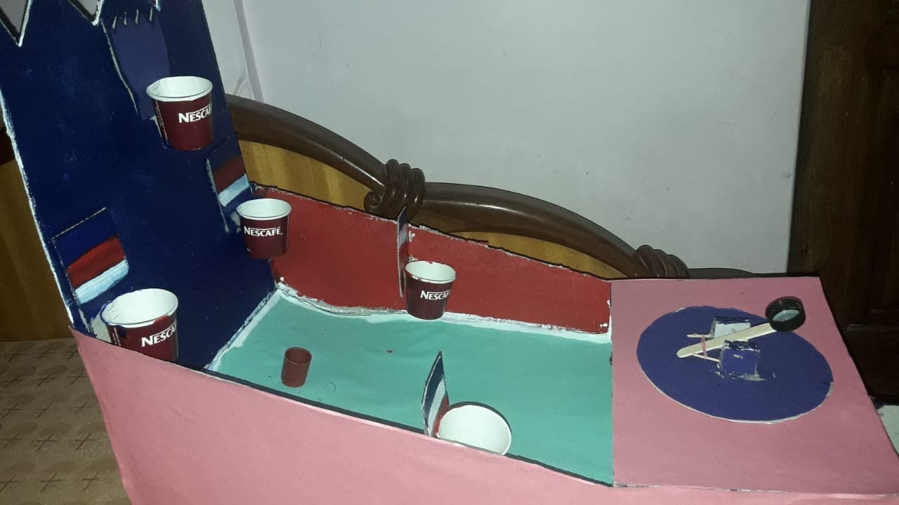 How to make a dunk shot DIY arcade game at home - YouTube