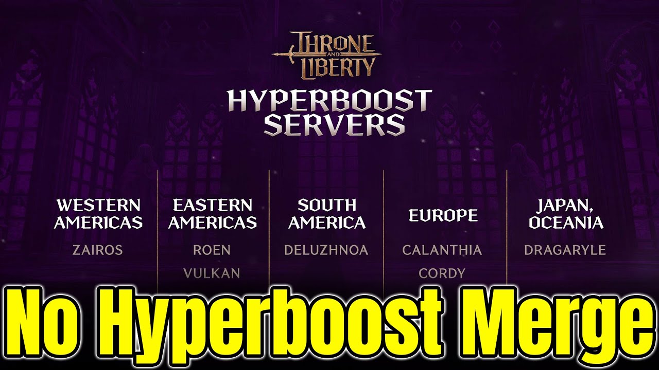Hyperboost Servers Not Merging — Is It a Mistake? | Throne and Liberty ...