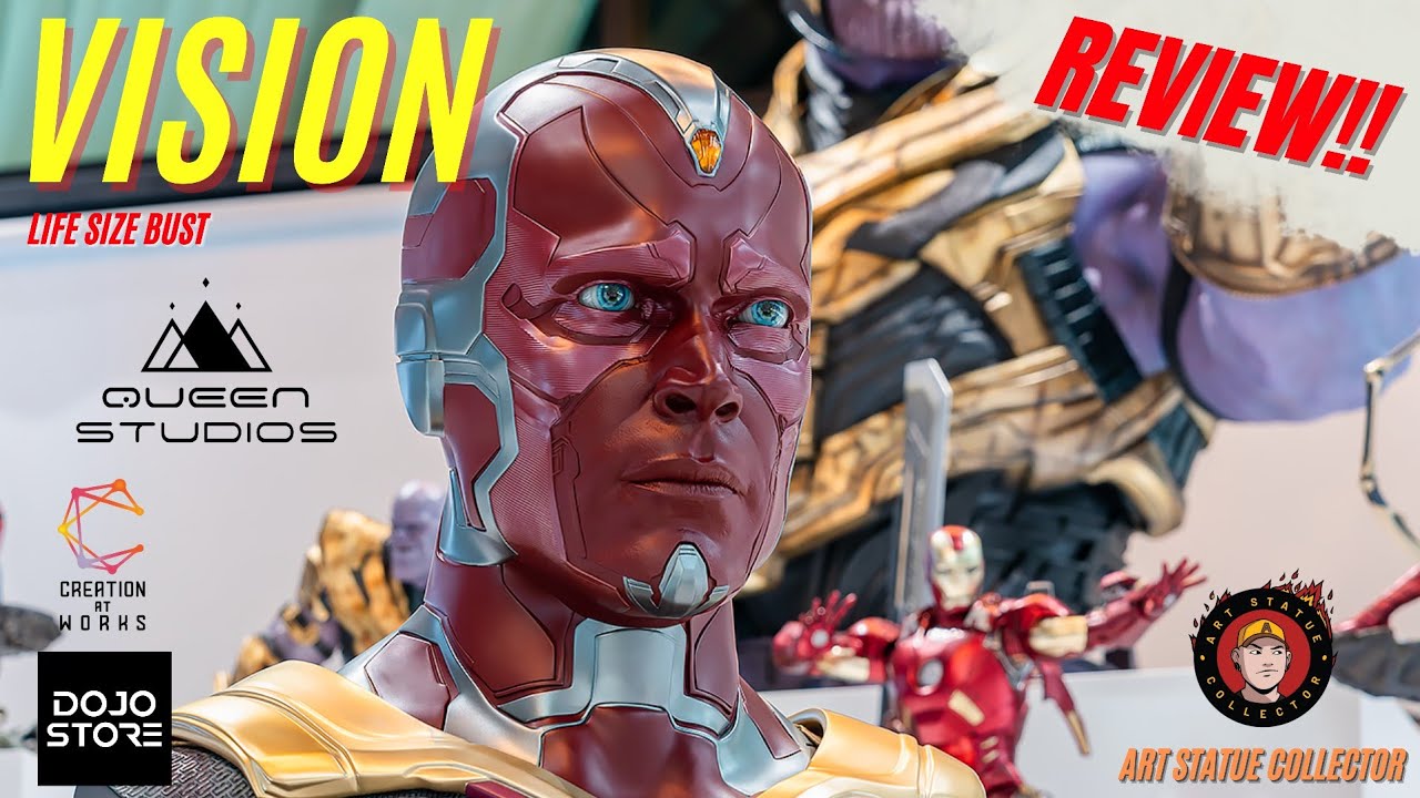 Vision Life Size Bust Review | Queen Studios Collectibles - YouTube