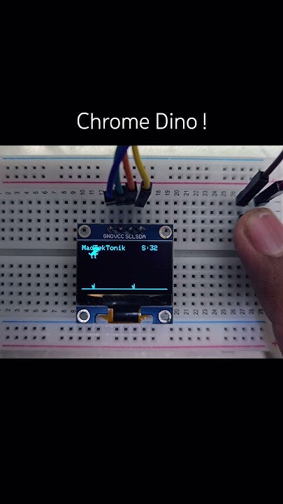 Mini Dino Game on OLED🦖|| #esp32 #microcontroller #electronics #crazy #arduinoproject - YouTube