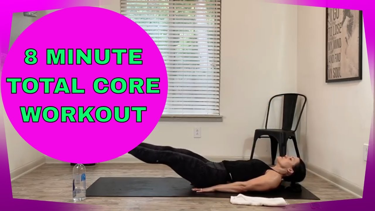 8 Minute Total Core Workout: Lower abs workout at home no equipment ...