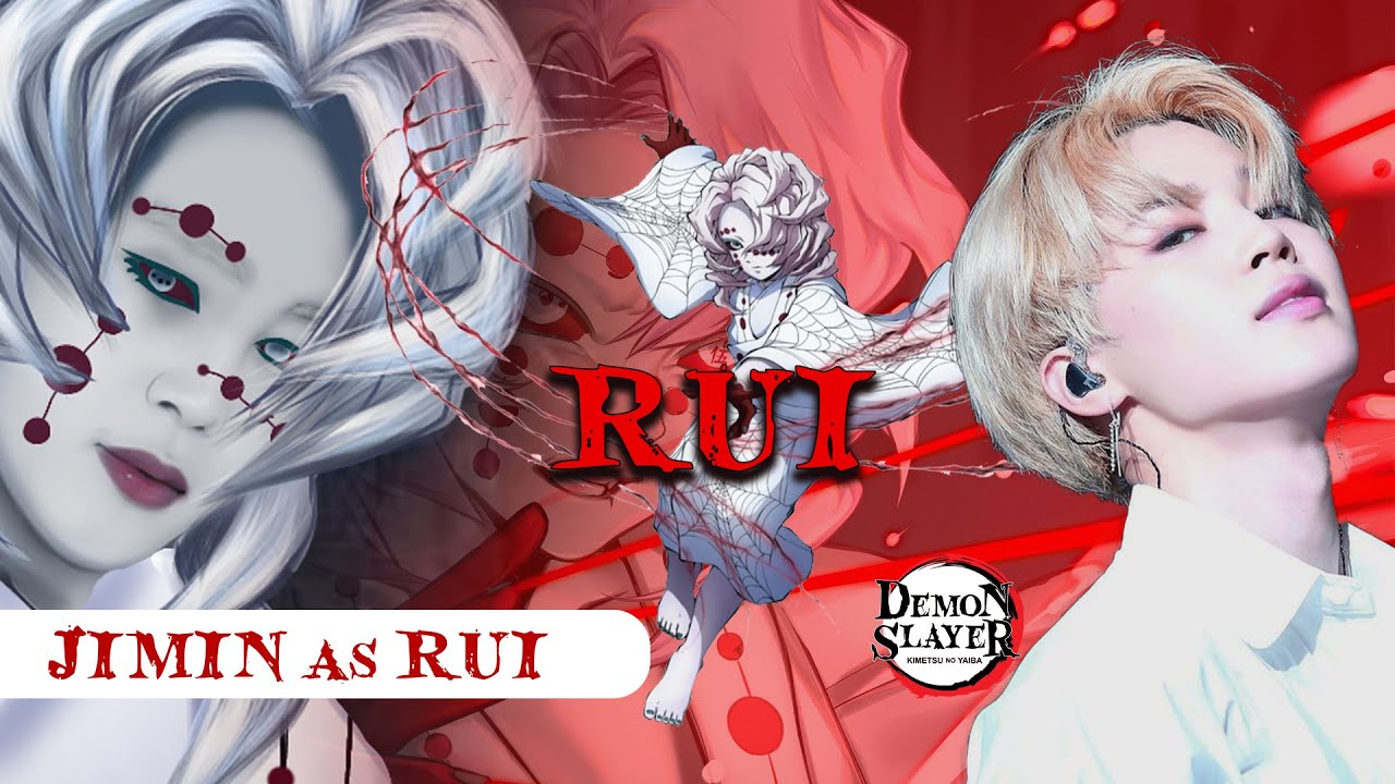 BTS Jimin as Demon slayer Rui | BTS Park Jimin in Kimetsu no yaiba #bts ...