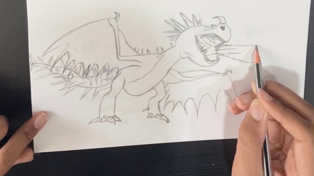 How to draw Stormfly (How to train your dragon) - YouTube