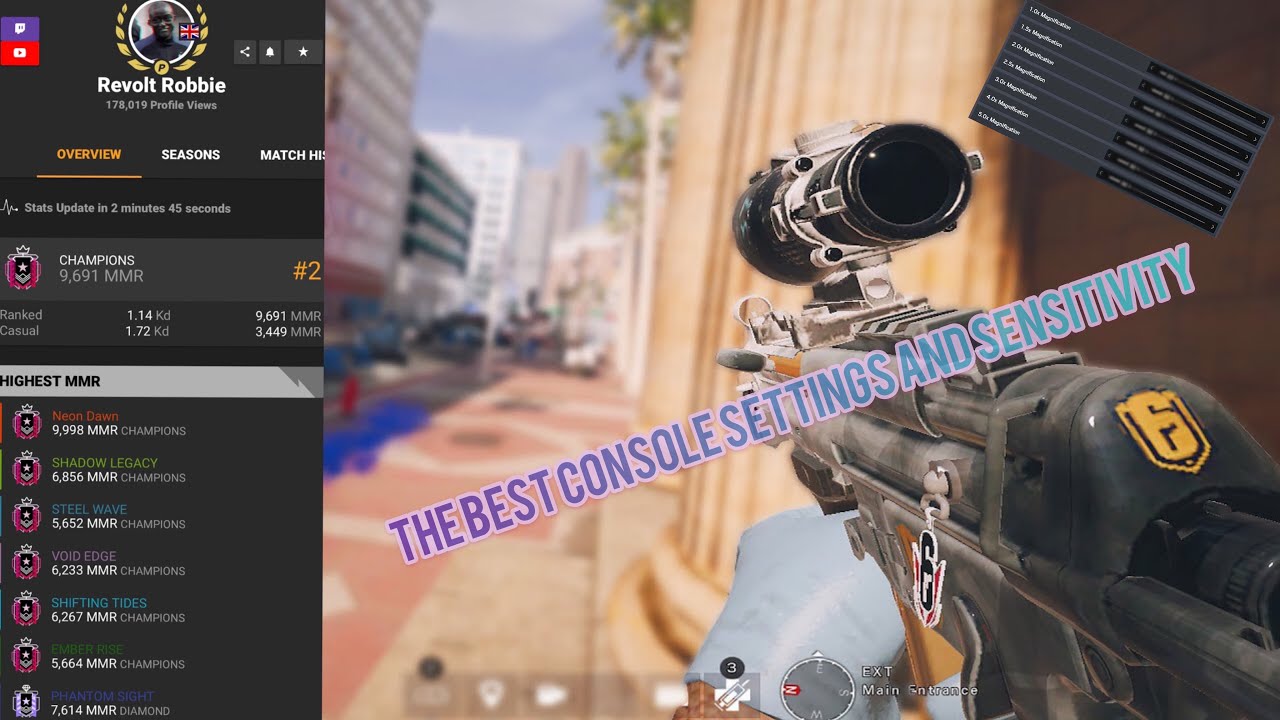 I used Revolt Robbie's settings for 24 Hours || Rainbow six siege ...