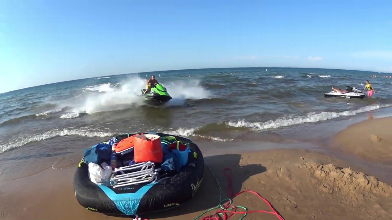 Jetski flying over a Sandbar on Boat Ramp Jet Ski hitting a Sand bar ...