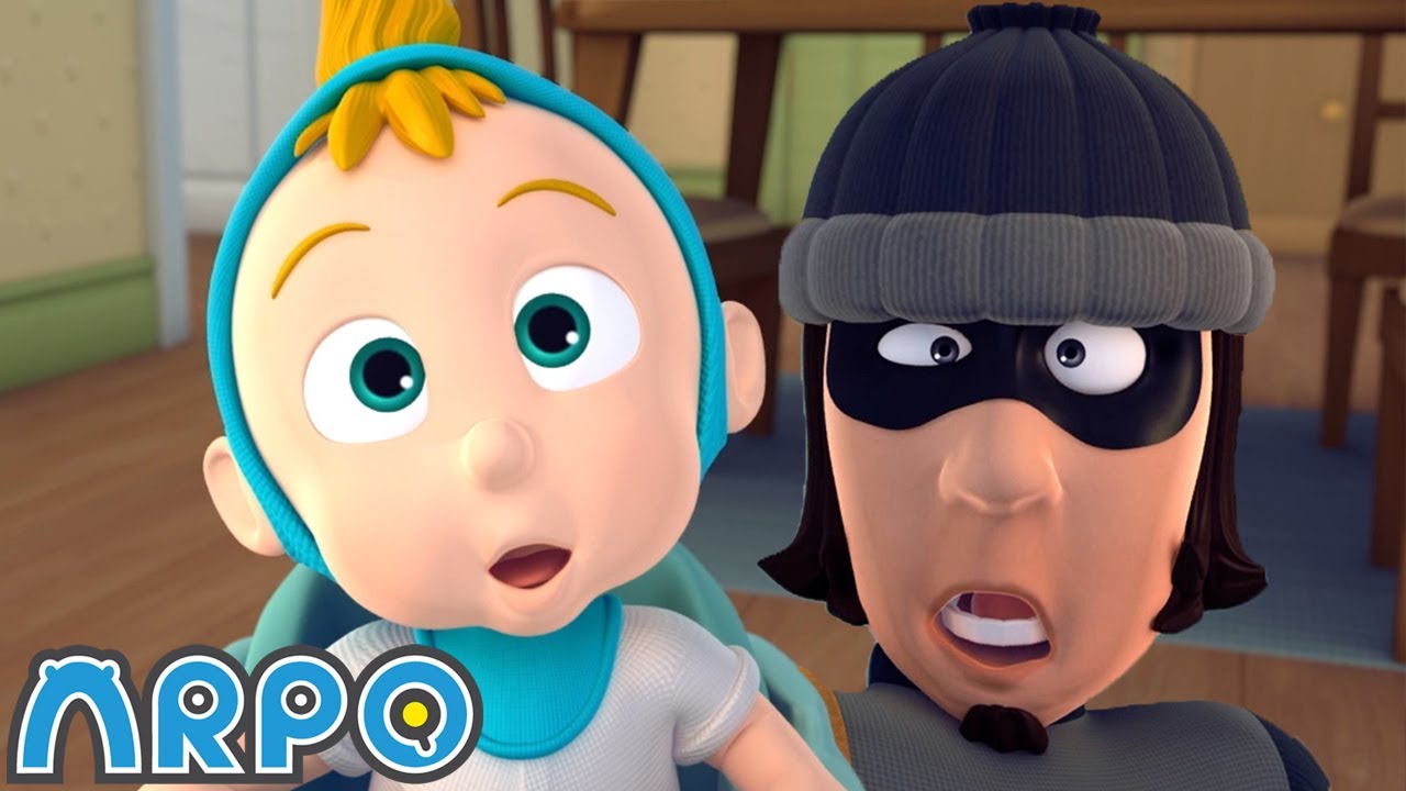 Arpo VS Thief | Baby Daniel and ARPO The Robot | Funny Cartoons for ...