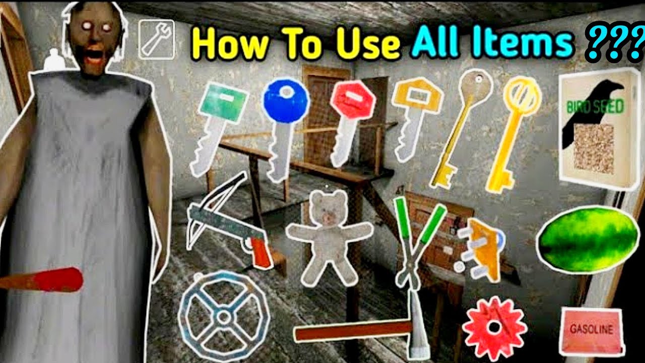 😄How To Use All Item In🕷️ Granny Game😄 | How To Play Granny😂 Game 😂😂😂 ...
