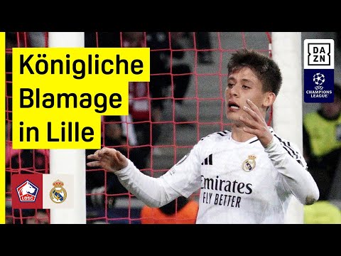 Güler hat das Tor auf dem Kopf! Real patzt: Lille - Real Madrid | UEFA Champions League | DAZN