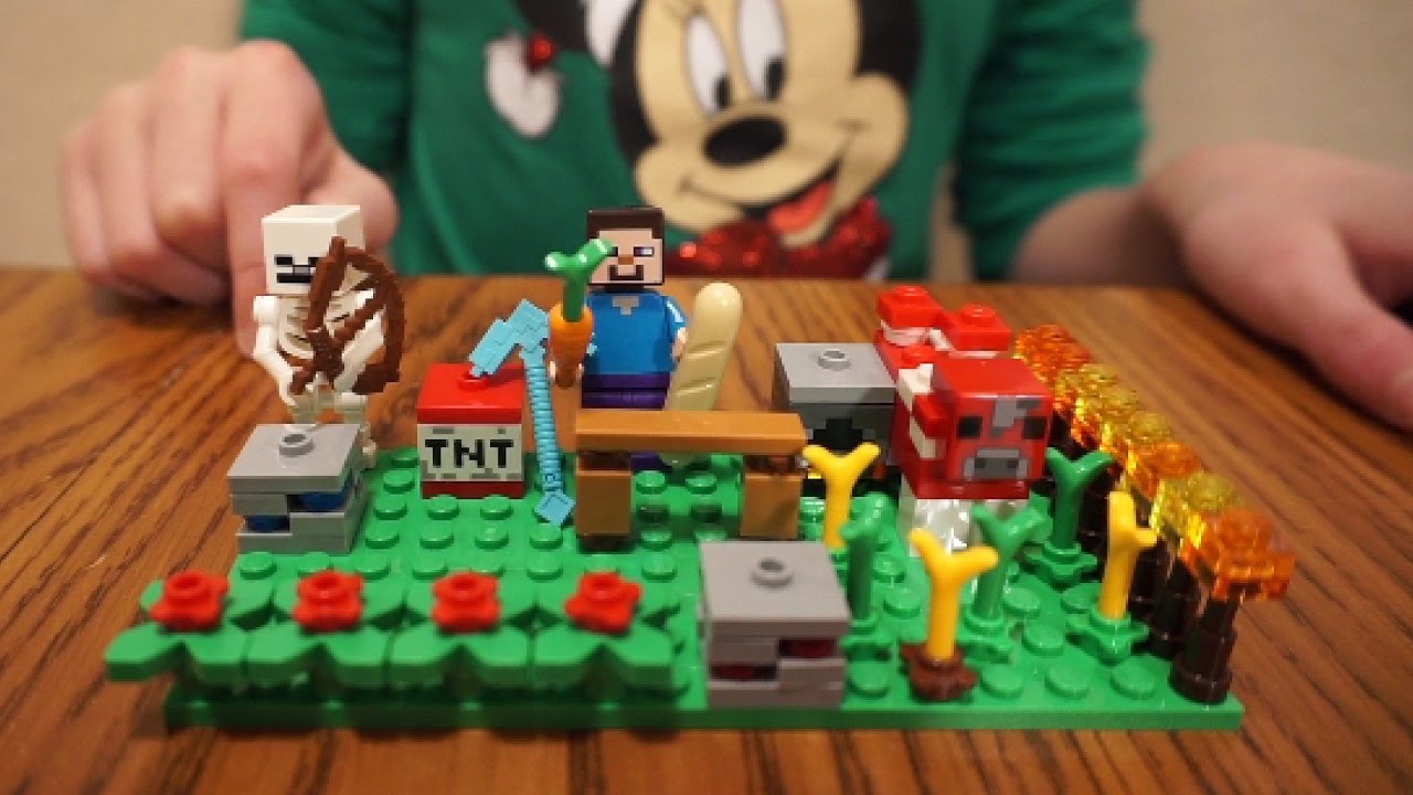 LEGO MINECRAFT BUILD PART 1 - YouTube