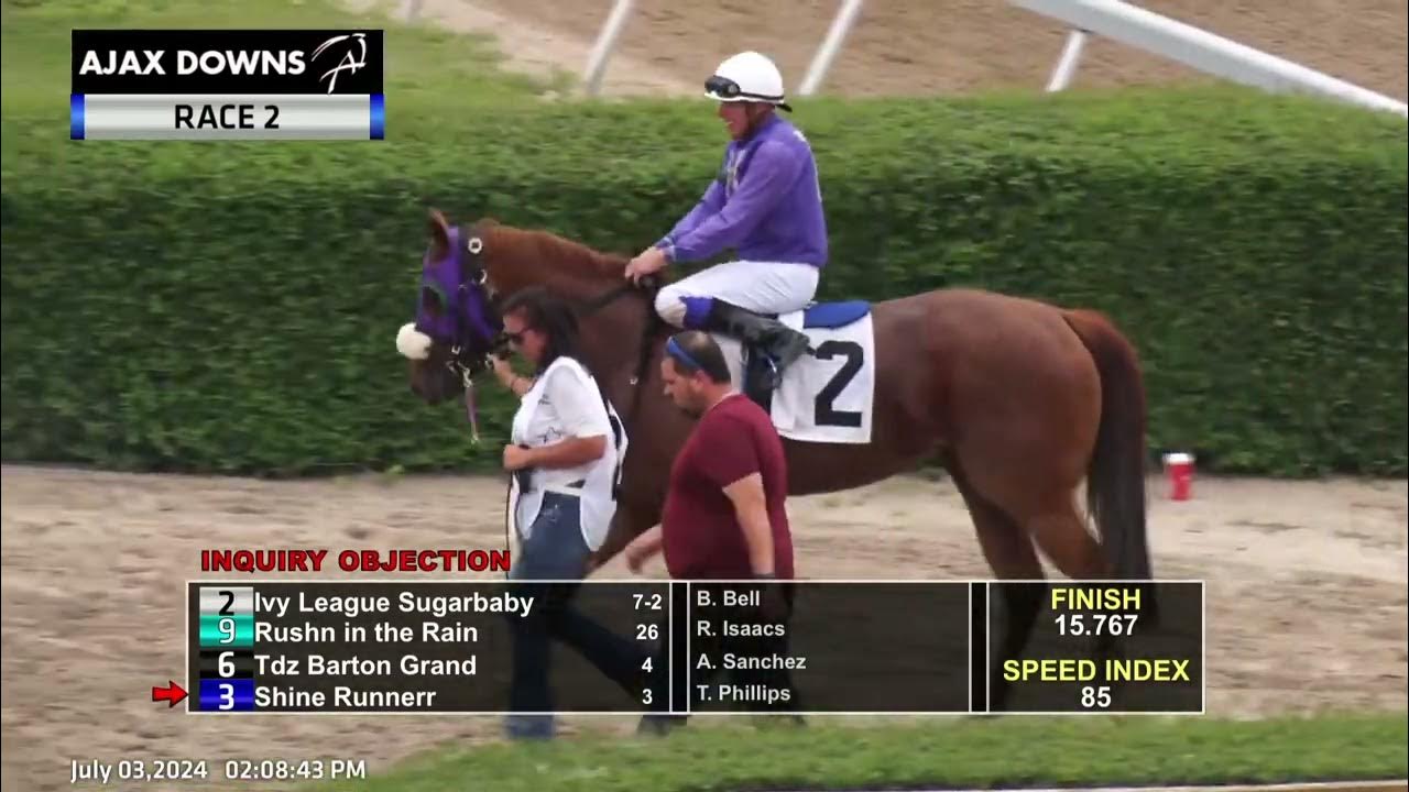 Ajax Downs, July 3, 2024 Race 2 - YouTube