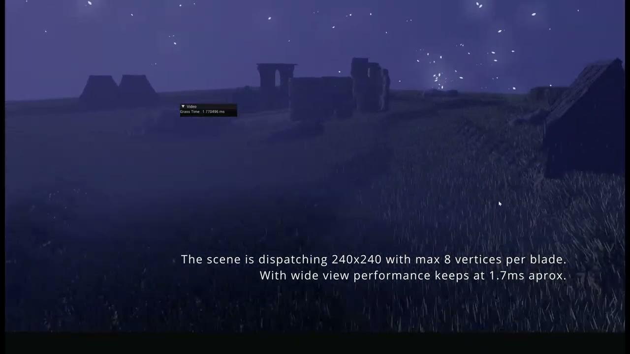 Procedural Grass Generation with Mesh Shaders - YouTube