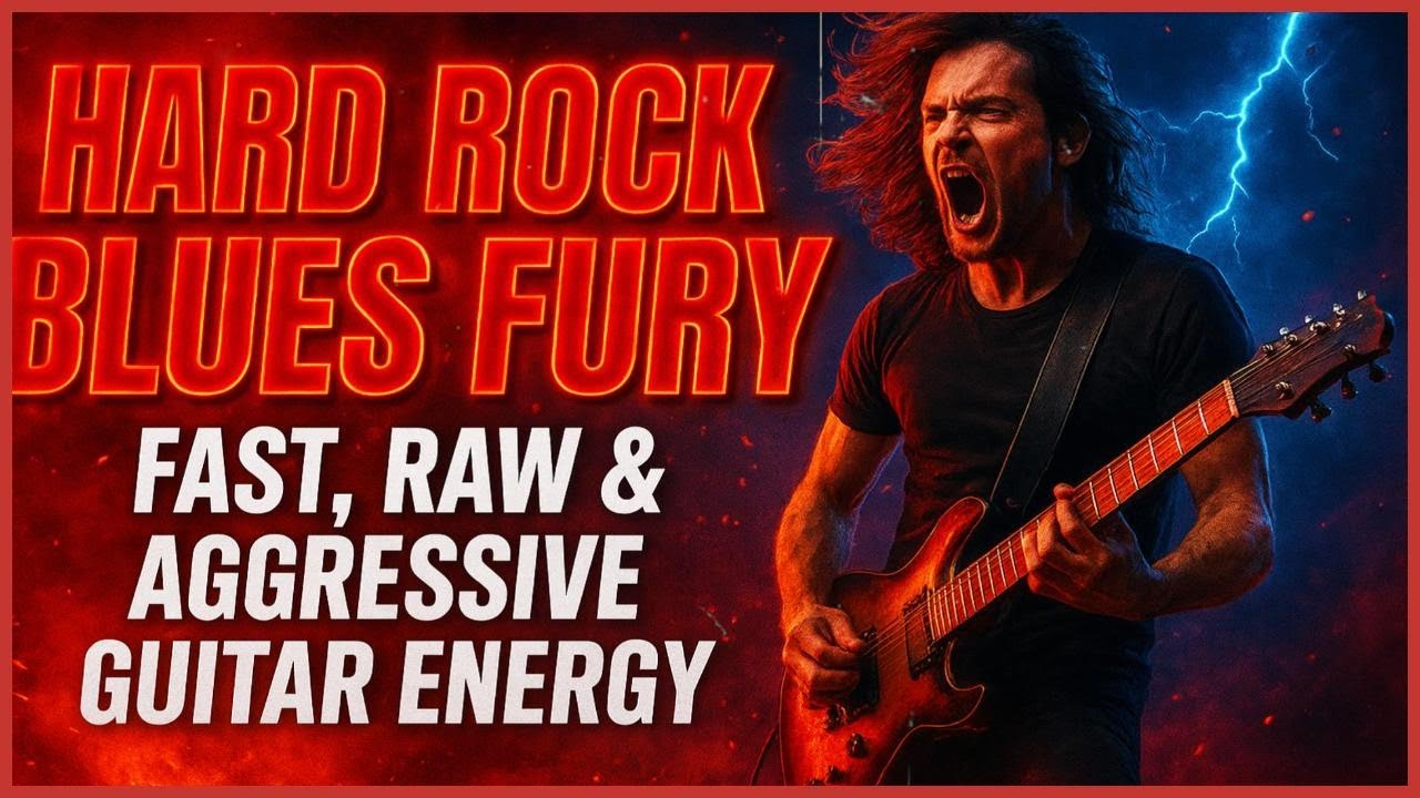 Hard Rock Blues Fury | Fast, Raw & Aggressive Guitar Energy - YouTube