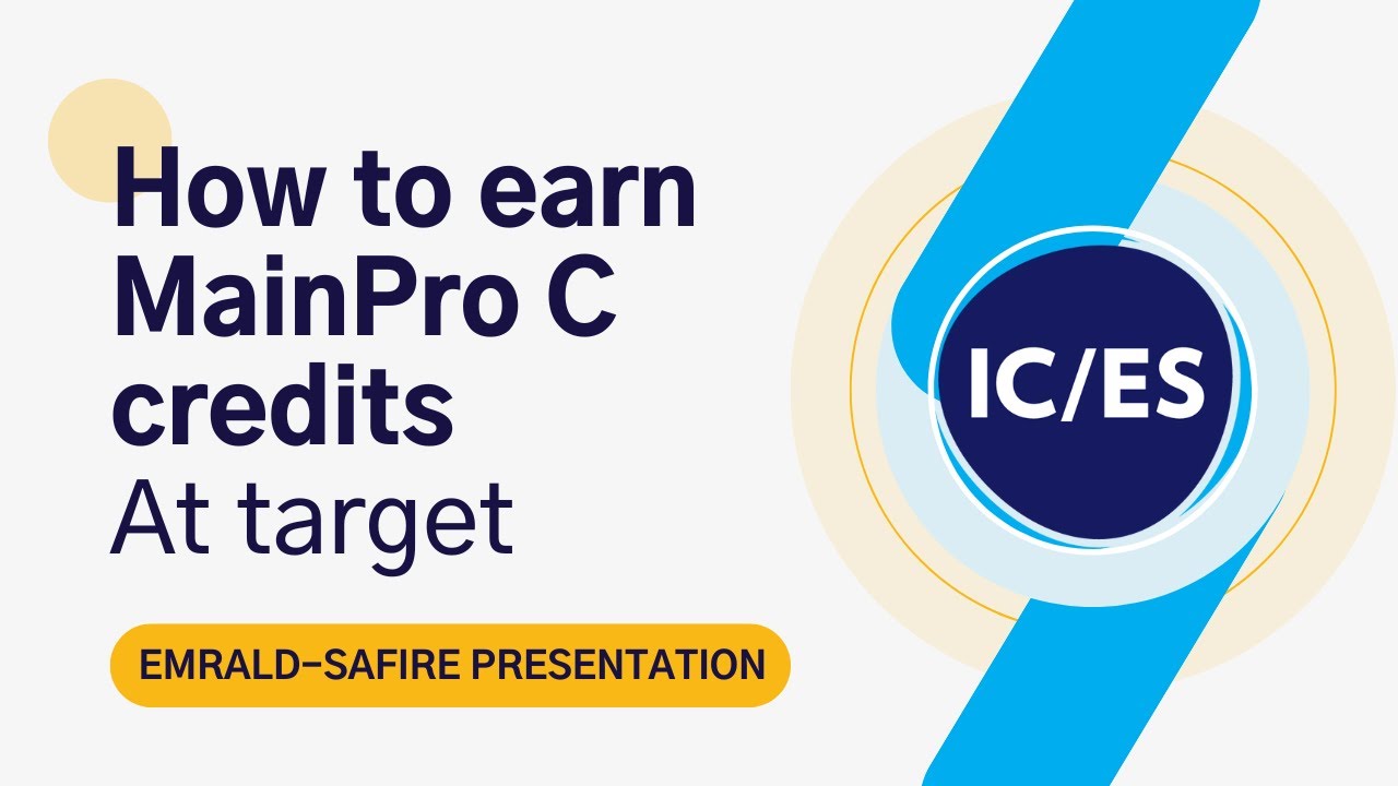 EMRALD-SAFIRE how to earn MainPro C credits | At target - YouTube