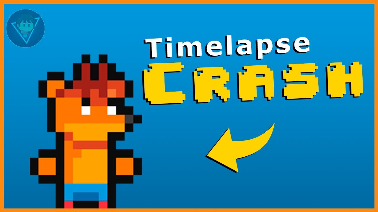 HOW TO PIXEL ART CRASH | TIMELAPSE | SPEED PAINT - YouTube