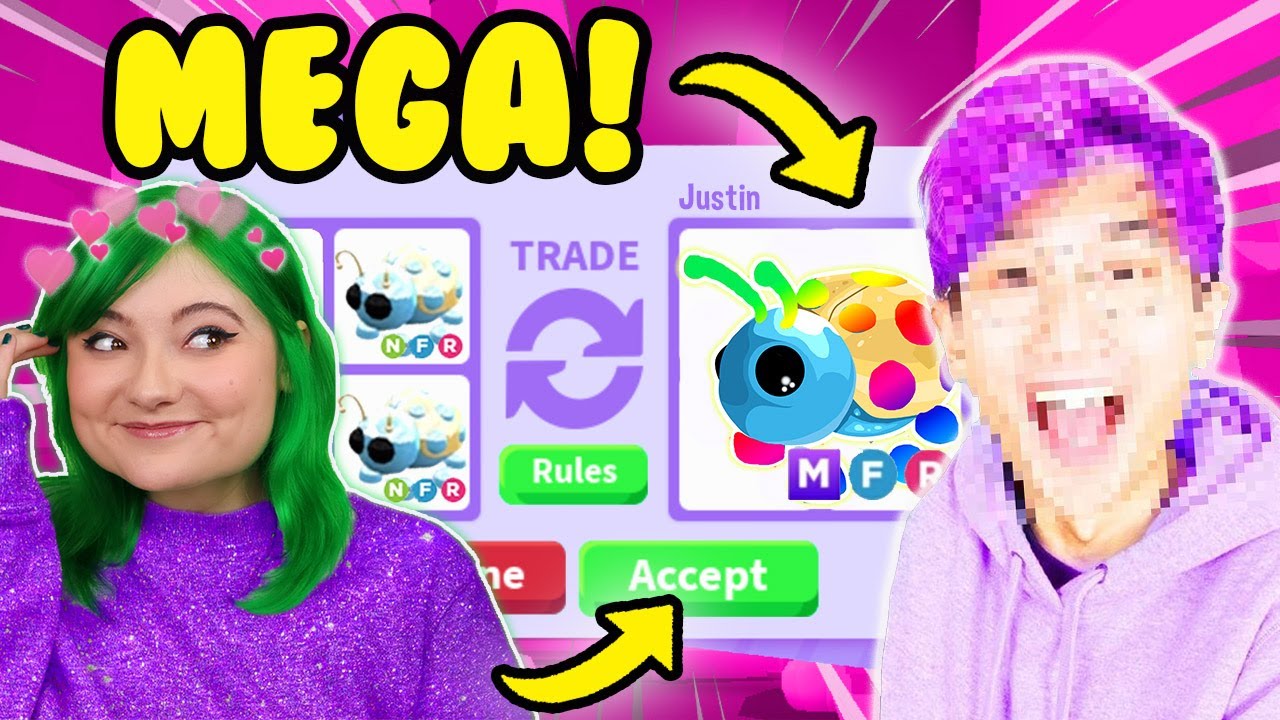 FLIRTING WITH JUSTIN TO MAKE A *MEGA DIAMOND LADYBUG* in ADOPT ME ...