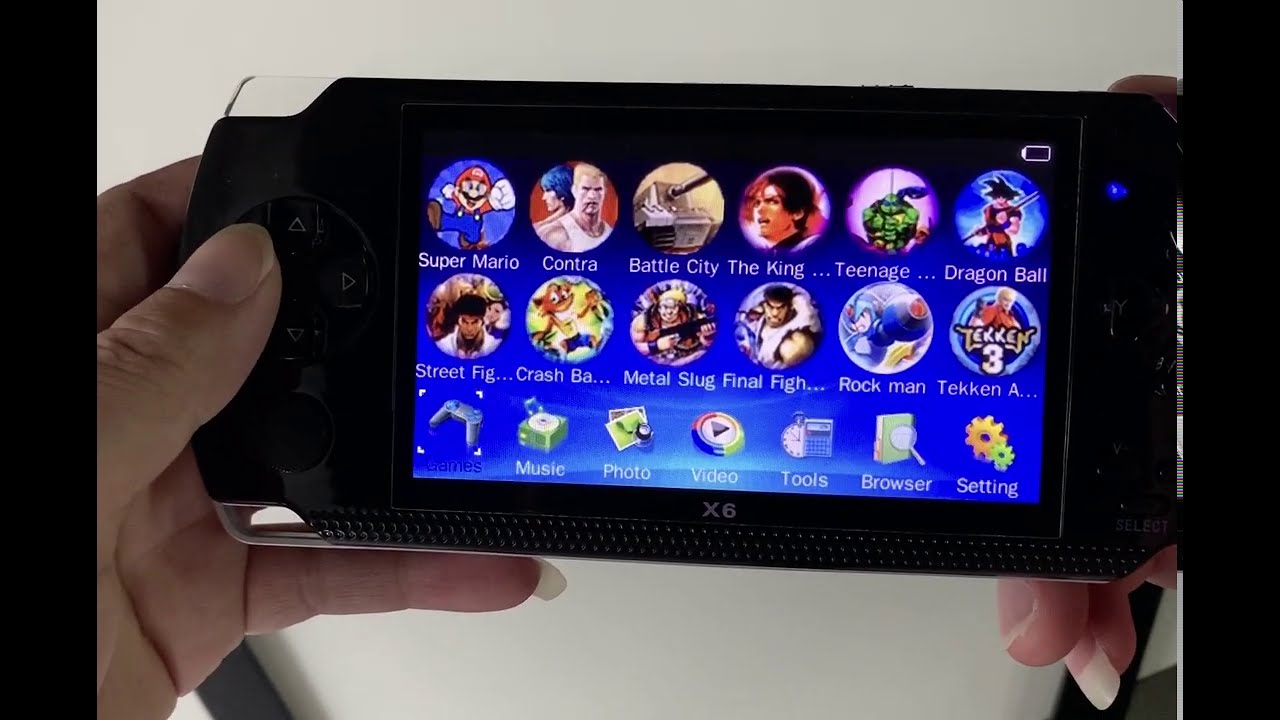 X6 psp Handheld Game Console 4.3 inch built-in 3000 games videoplayer ...
