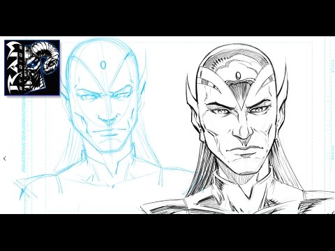 How to Sketch a Character for Comics - Drawing Process in Sketchbook ...