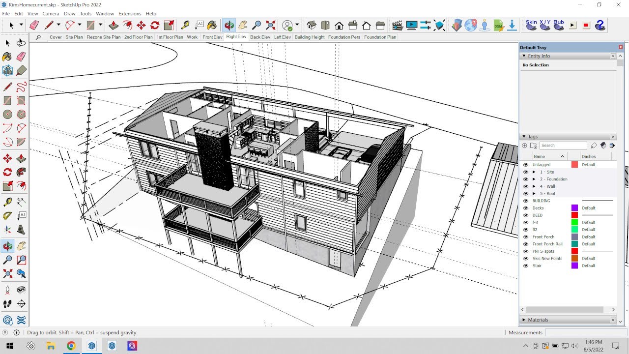 Crawl Space vs Basement Slab - Live SketchUp Pro Work Session - YouTube