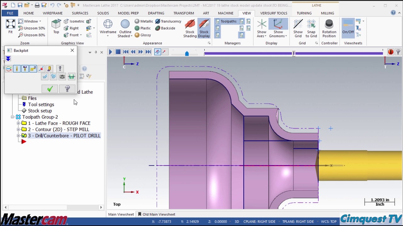 Actualización de la Definición del Material en Bruto - Mastercam 2017 - YouTube