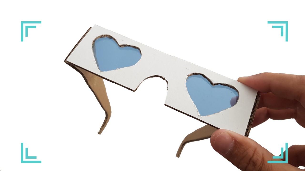 How To Make Glasses Out Of Cardboard DIY - YouTube