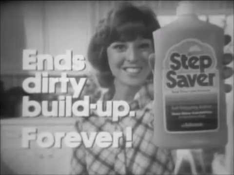 SC Johnson Step Saver commercial, black and white tv version, USA 1974 ...