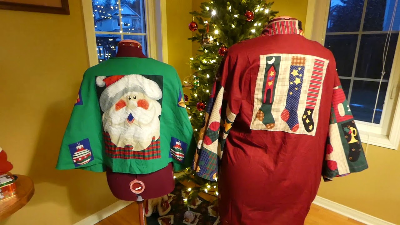 CHRISTMAS FABRIC CREATIONS, A CAPELET AND KIMONO - YouTube