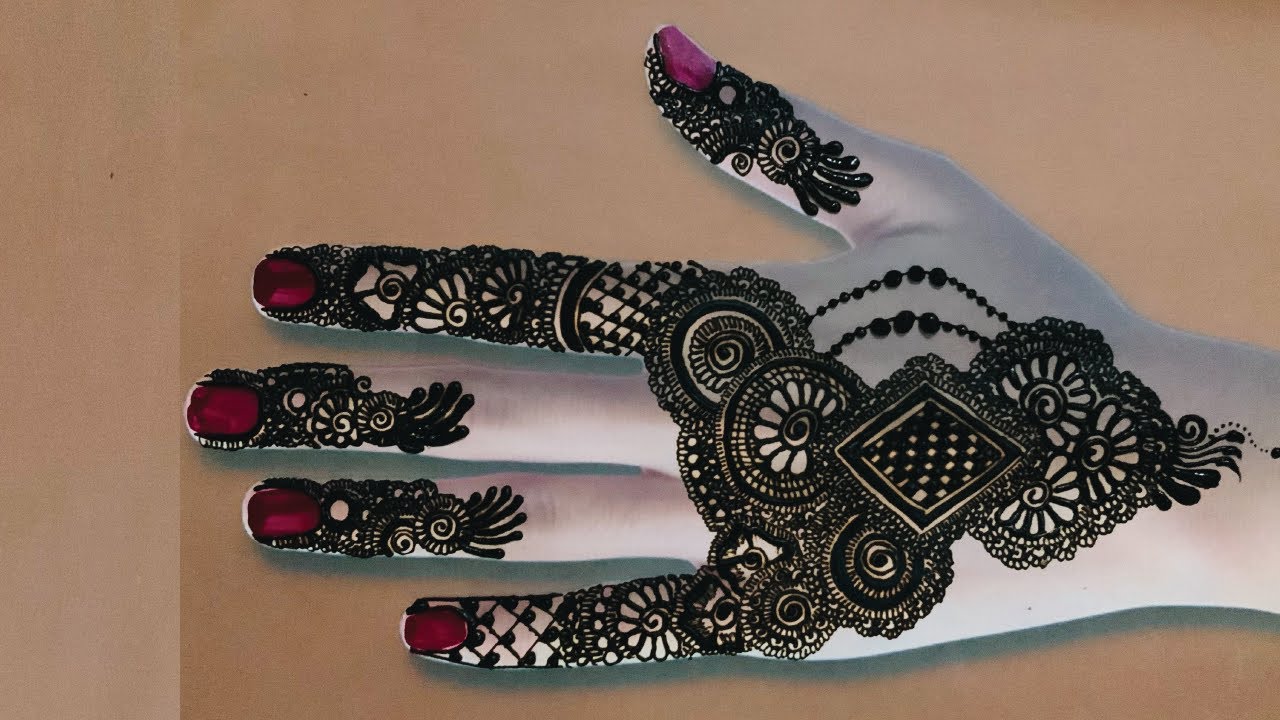 Easy and Simple Mehndi and Henna Bail - YouTube