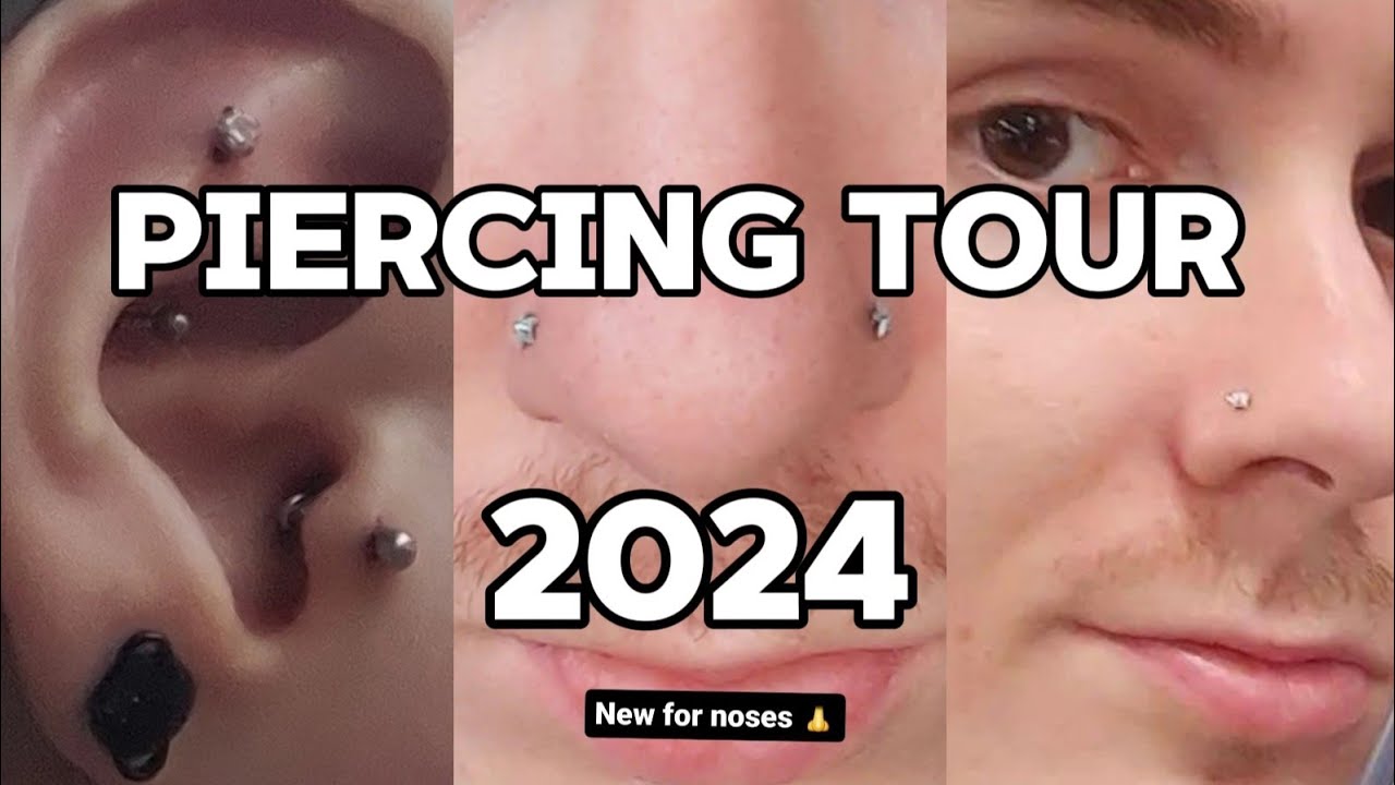 Piercing Tour 2024 - a tour of all my piercings - YouTube
