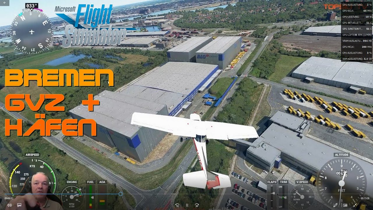 Flight Simulator: Bremen GVZ und Häfen. - YouTube