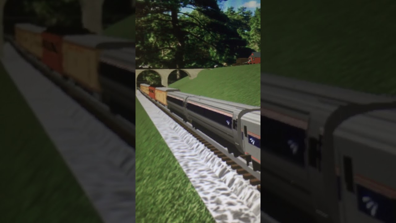 Roblox Ro-Scale SP 4449 at 60mph With Whistle Leads Amtrak 22 P42DC ...