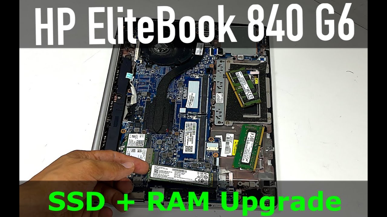 HP EliteBook 840 G6 | How To replace RAM + SSD - YouTube