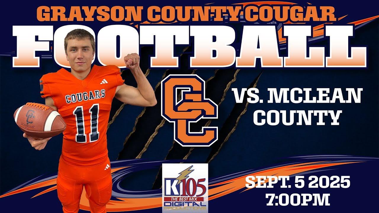 Grayson County Cougar Football vs. McLean County - YouTube