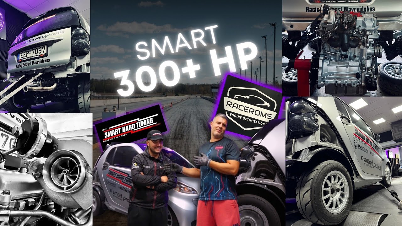 Drag car Smart 451 - 340HP - YouTube